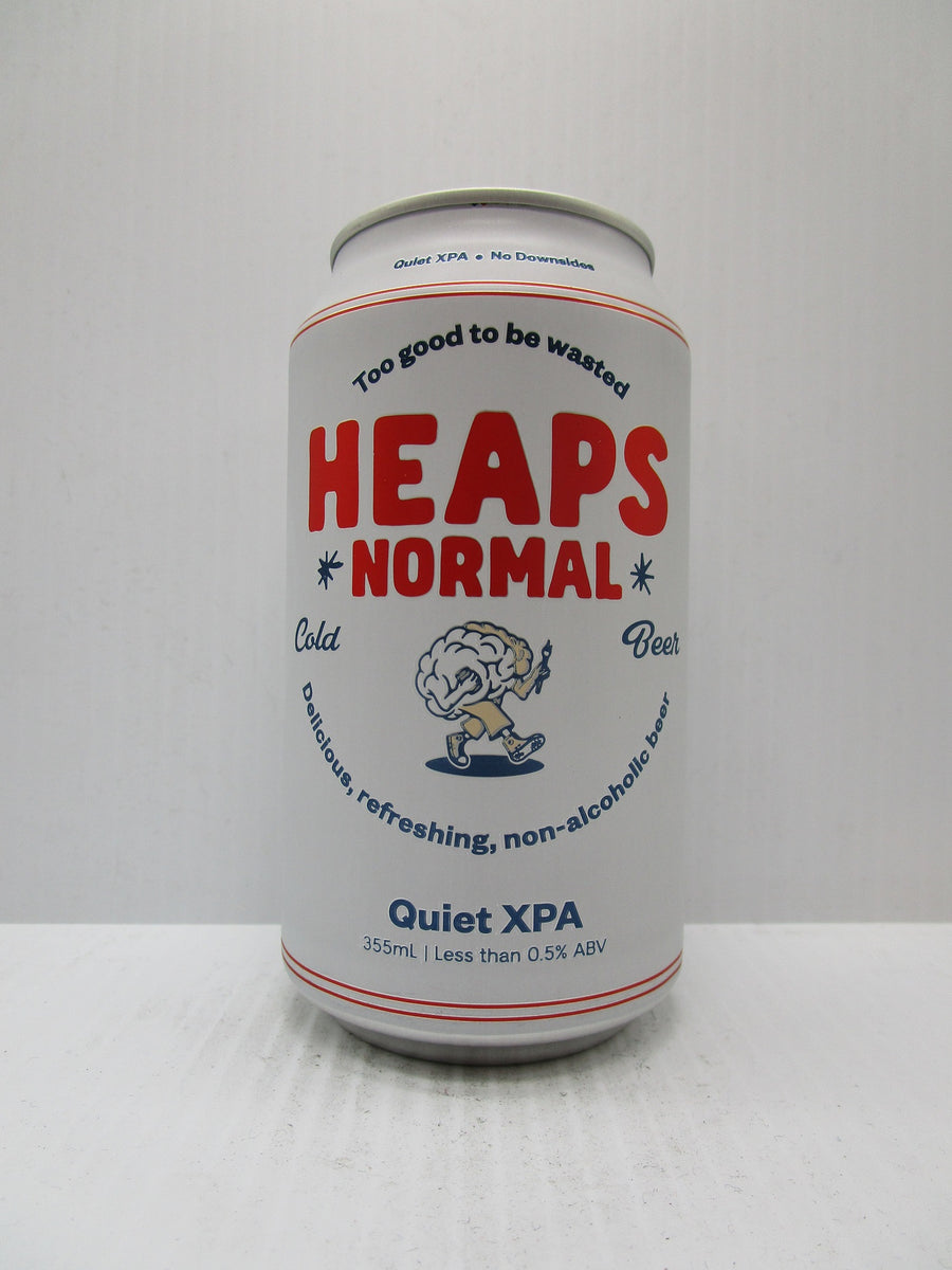 Heaps Normal Quiet XPA Less than 0.5% ABV 355ml – Grape And Grain