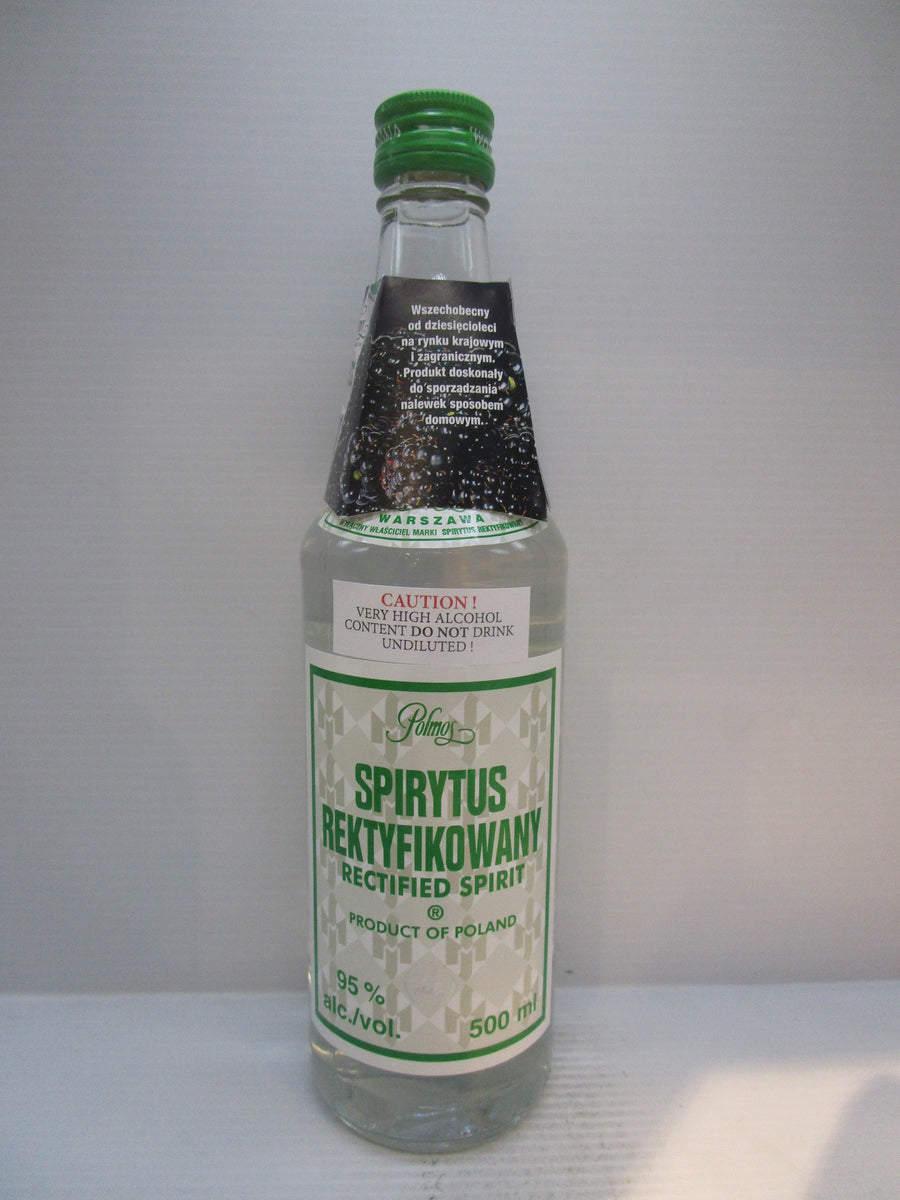 Polmos Spirytus Rektyfikowany 95% 500ml – Grape And Grain