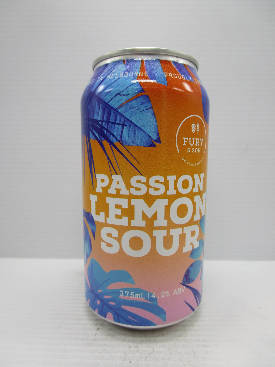 Fury & Son Passion Lemon Sour 4.2% 375ml – Grape And Grain