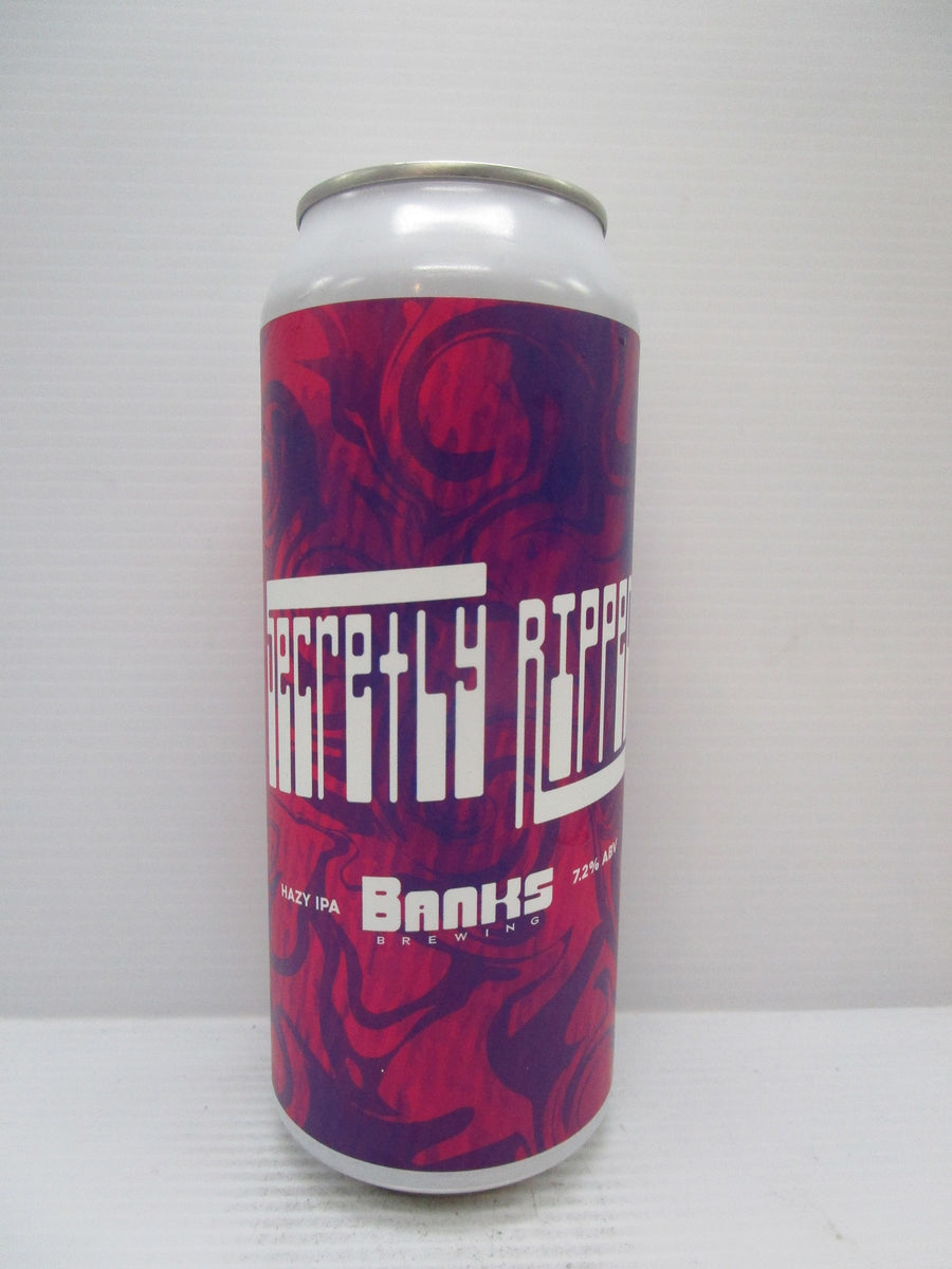 Banks Secretly Ripped Hazy IPA 7.2% 500ml – Grape And Grain