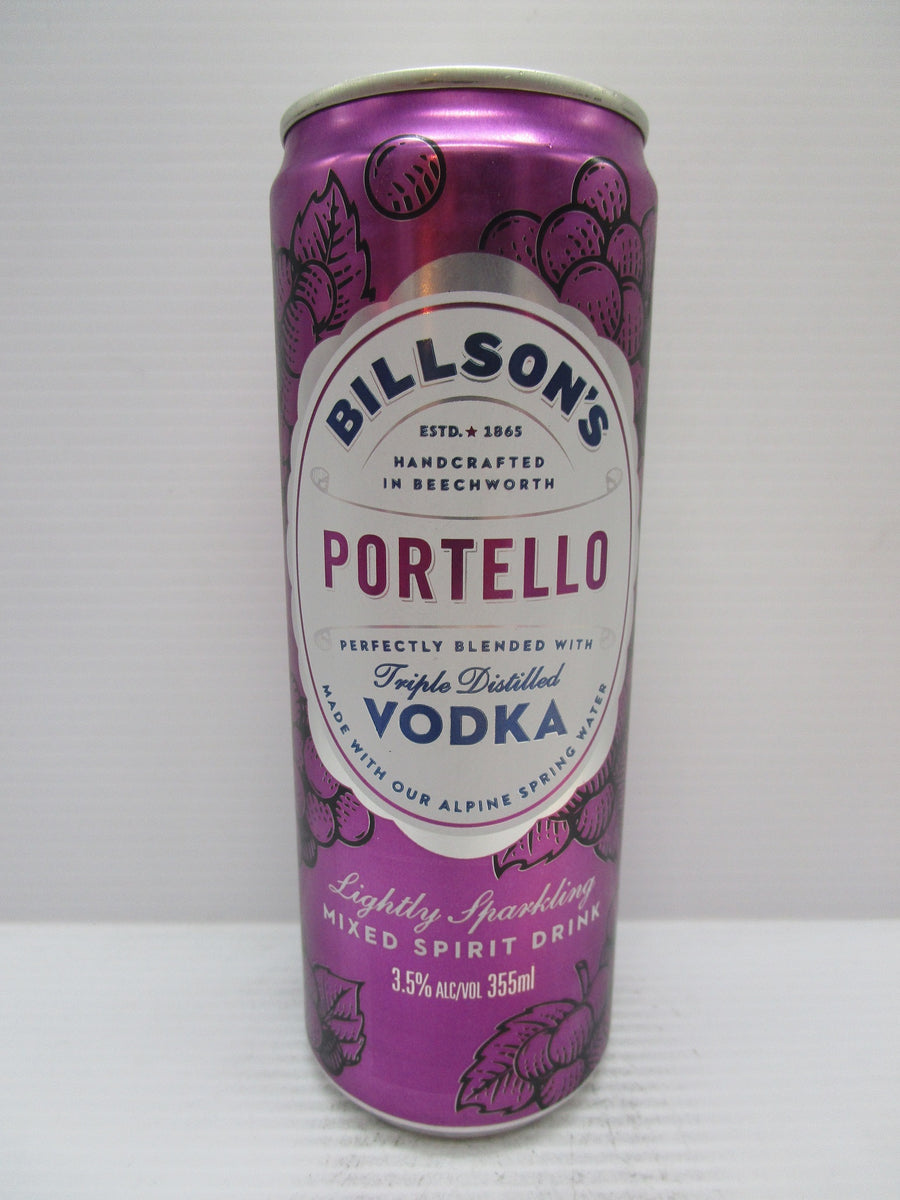 Billsons - Portello Vodka 3.5% 355ml – Grape And Grain