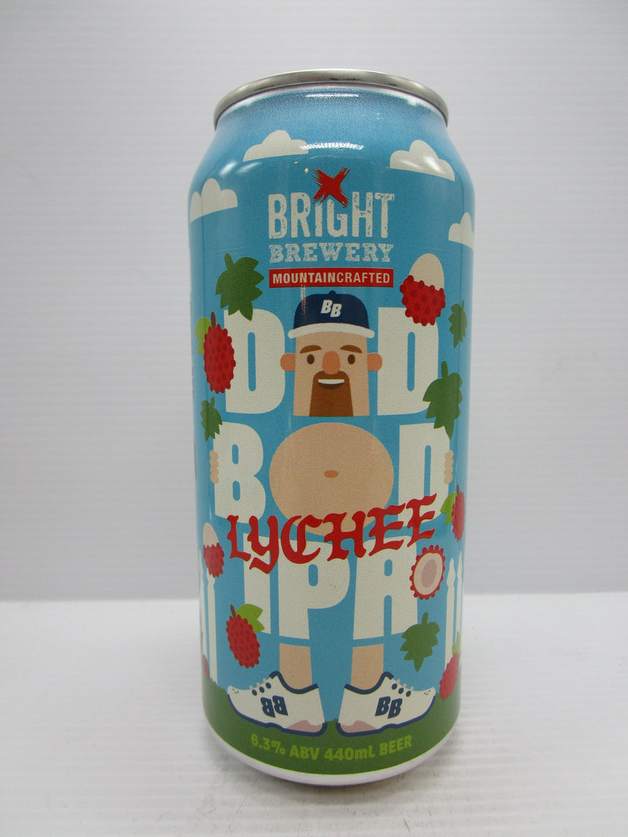 Bright Dad Bod Lychee IPA 6.3% 440ml – Grape And Grain