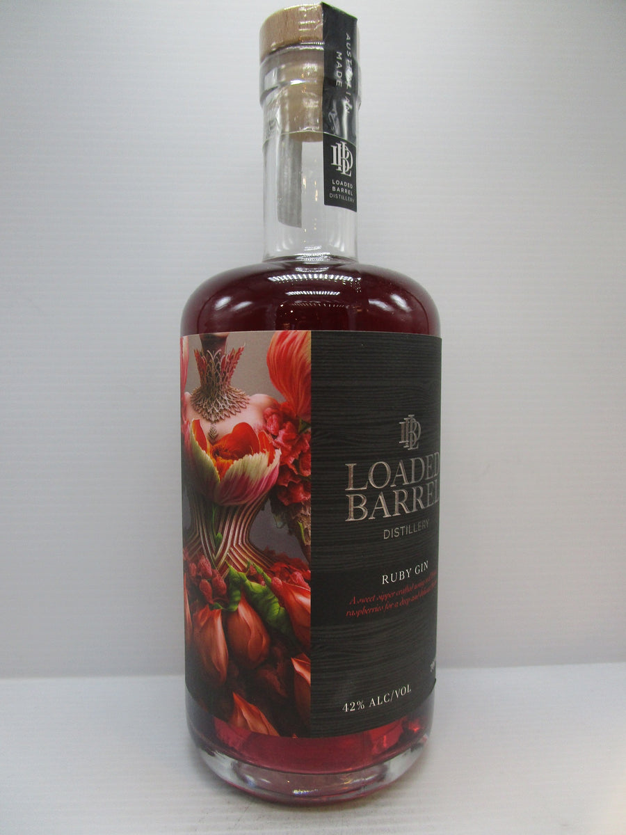 Loaded Barrel Ruby Gin 42% 700ml – Grape And Grain