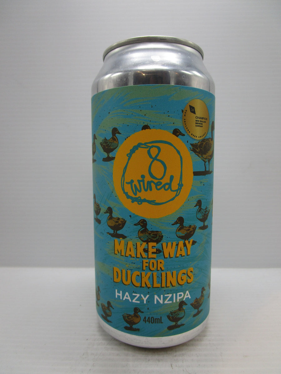 8 Wired Make Way for Ducklings Hazy NZIPA 7% 440ml – Grape And Grain