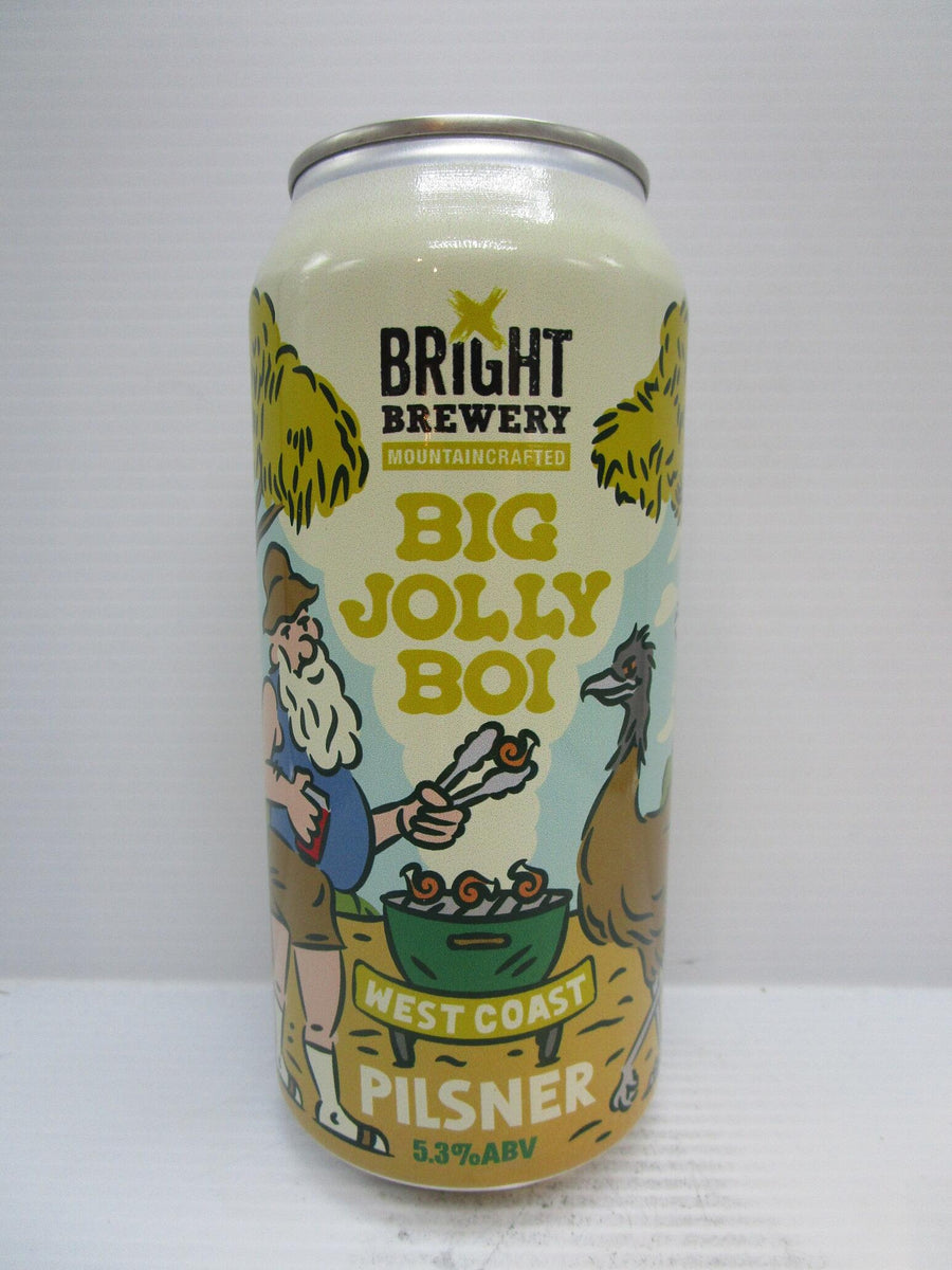 Bright - Big Jolly Boi West Coast Pilsner 5.3% 440ml – Grape And Grain