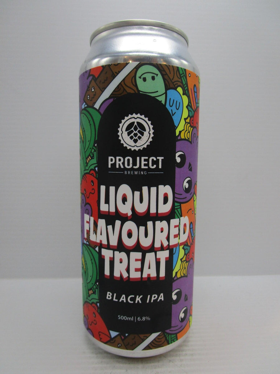 Project - Liquid Flavoured Treat Black IPA 6.8% 500ml – Grape And Grain