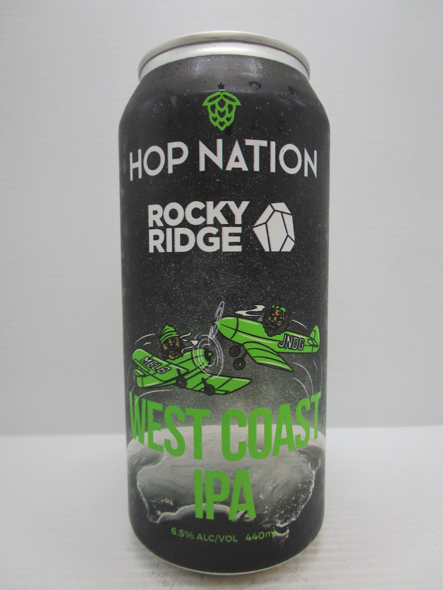 Hop Nation x Rocky Ridge - West Coast IPA 6.5% 440ml – Grape And Grain