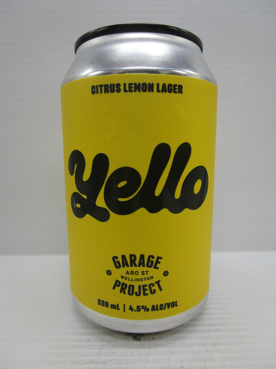 Garage Project - 'Yello' Citrus Lemon Lager 4.5% 330ml – Grape And Grain